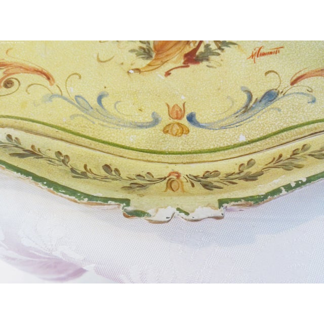 Mid-Century Italian Wood Dancing Lady Tray | Chairish