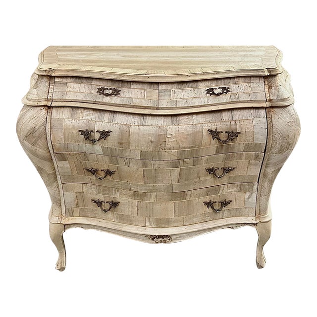 Early 20th. C Venetian Bleached Walnut Commode | Chairish