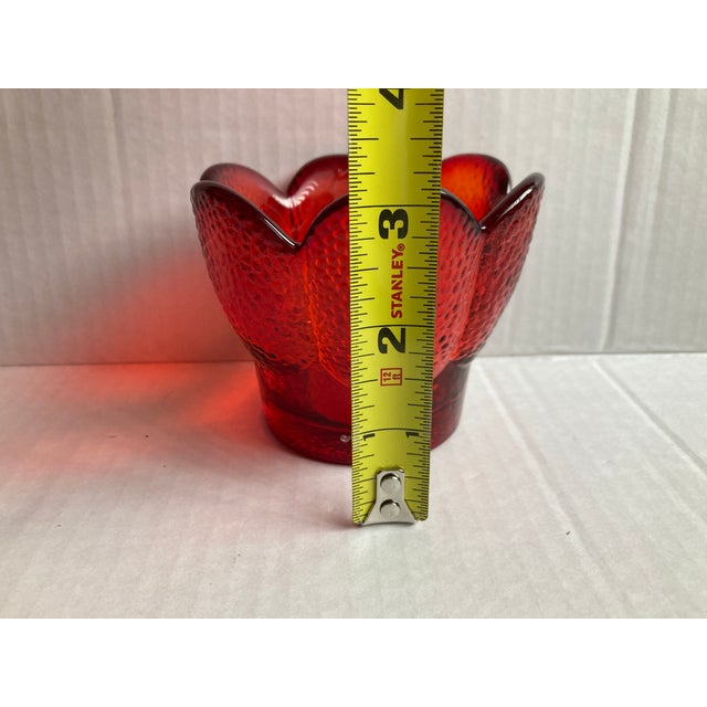 1960s Mid Century Modern Ruby Red Viking Glass | Chairish