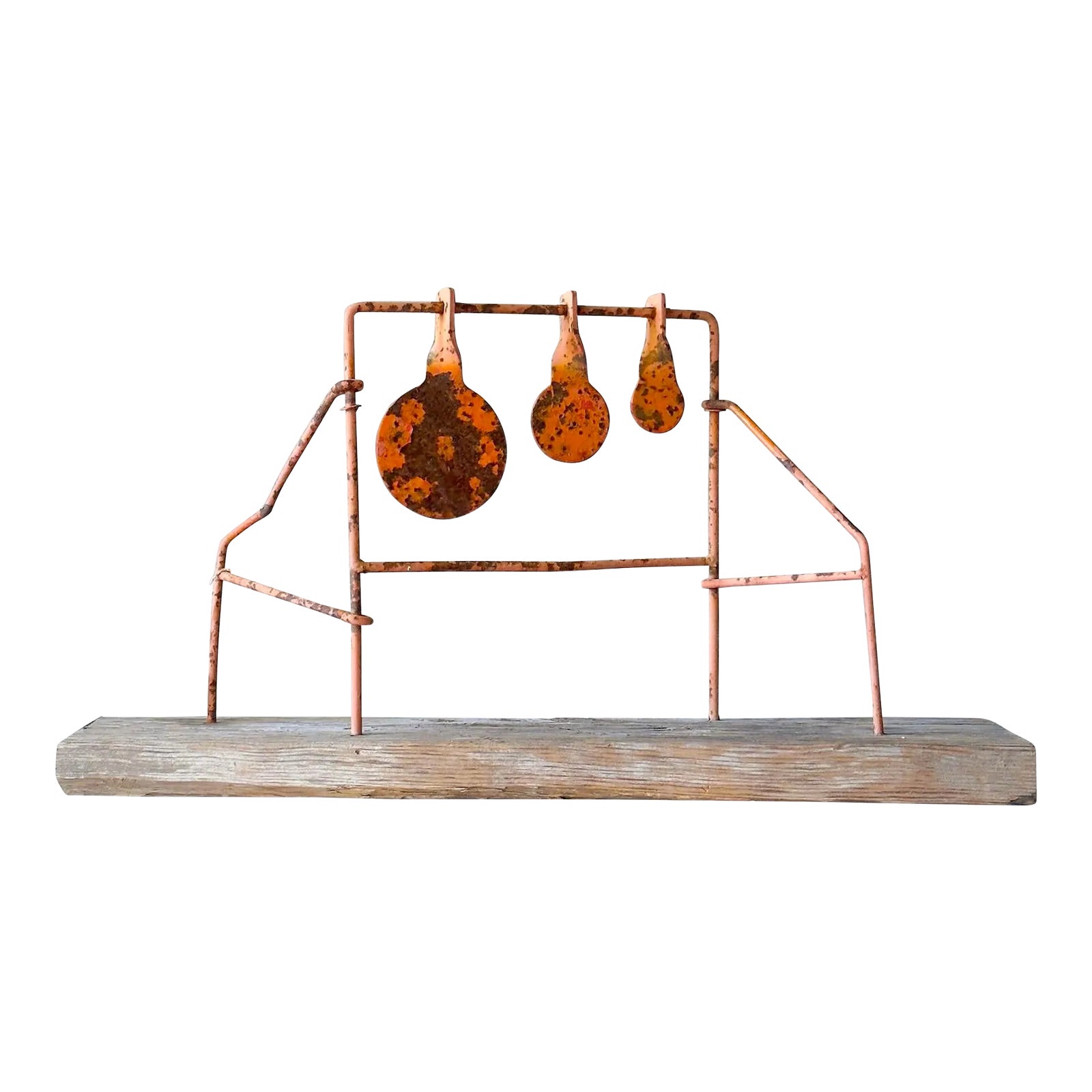 Rustic Shooting Target Decorative Object | Chairish