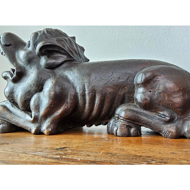 Antique European Renaissance Gothic Revival Grotesque Lion Figure ...