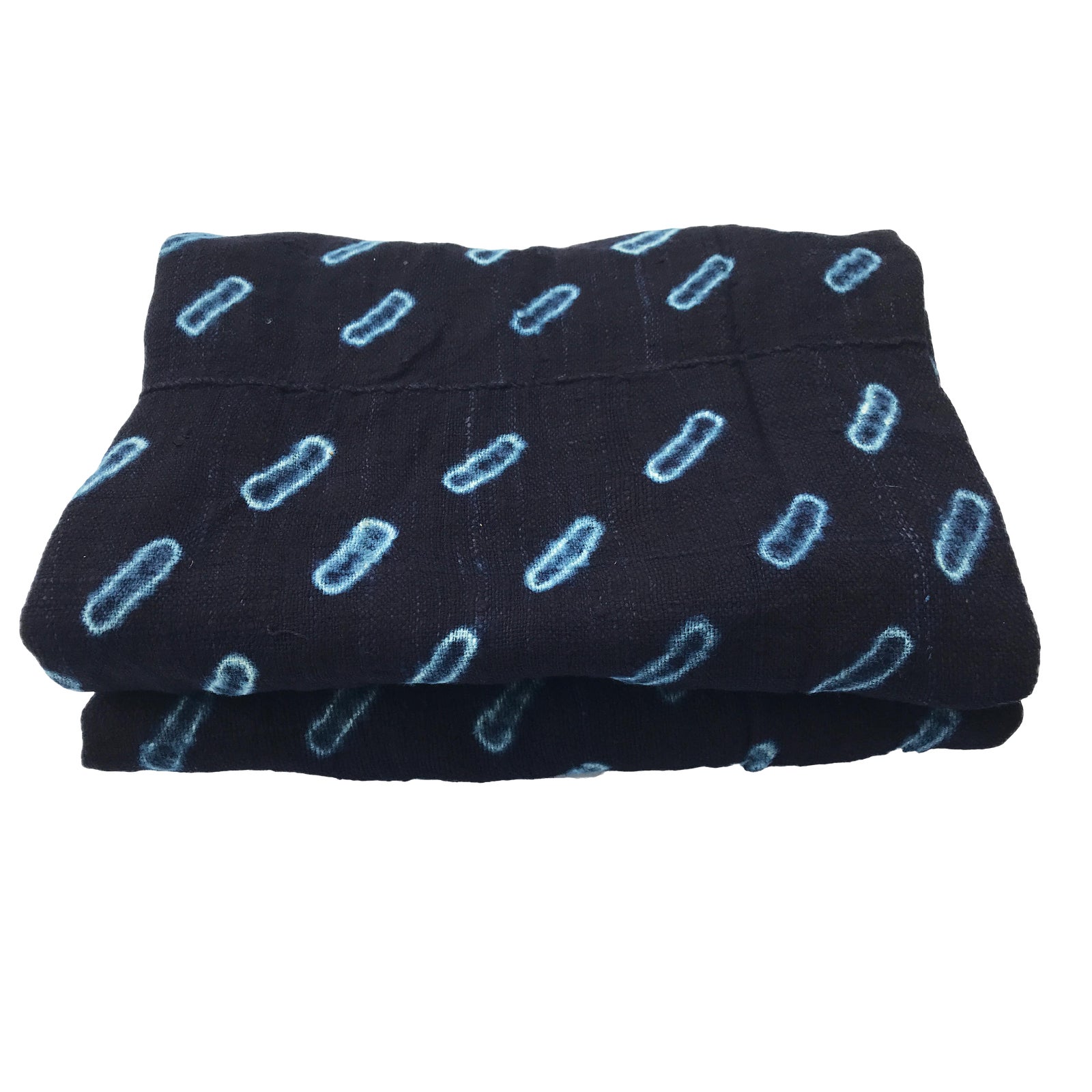 Weaving Mali Indigo Mud Cloth Textile | Chairish