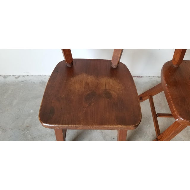 Vintage Handmade Rustic - Primitive Style Accent Chairs - a Pair | Chairish