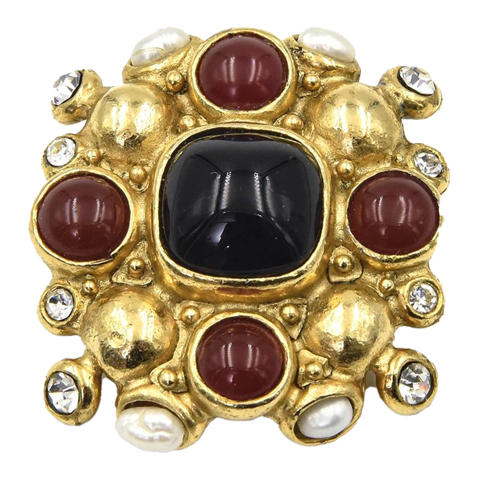 1980s Lazaro Diaz Ny Neoclassical Costume Brooch | Chairish