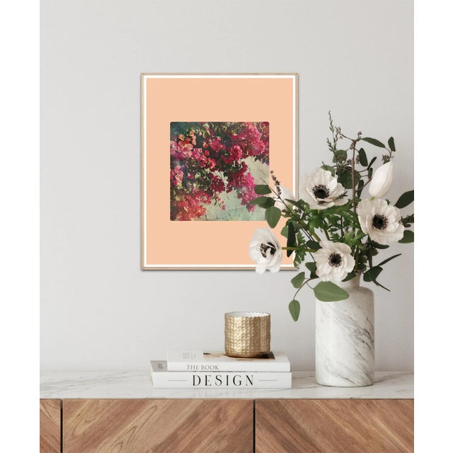 Scott Runkel Beverly Hills Flowering Wall With Soft Peach Border Giclée ...