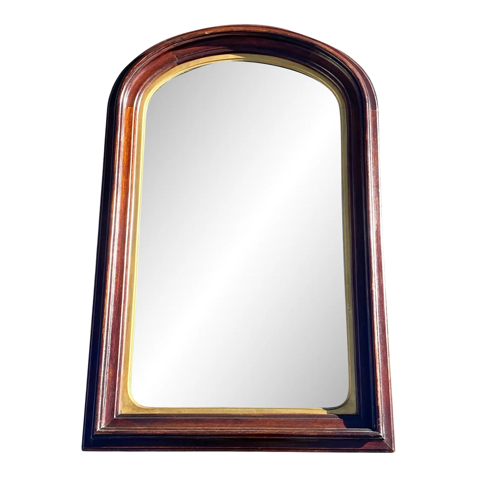 Antique Victorian Tombstone Mirror With Gold Liner & Original Glass ...