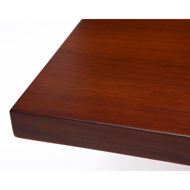 Hans Eichenberg "Omega" Desk Dining Table Stendig Mahogany Chrome ...