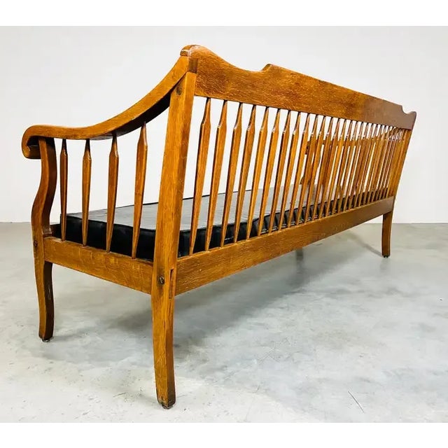 Early 20th Century Antique Lawyers or Lobby Bench | Chairish