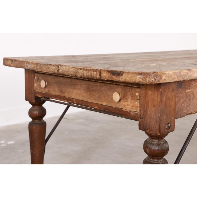American Country Pine General Store Work Table or Display | Chairish