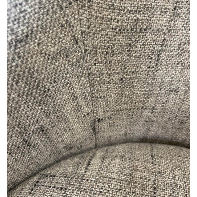 Rogers & Goffigon Marl Upholstered & Oak Wilson Barrel Back Chair From ...