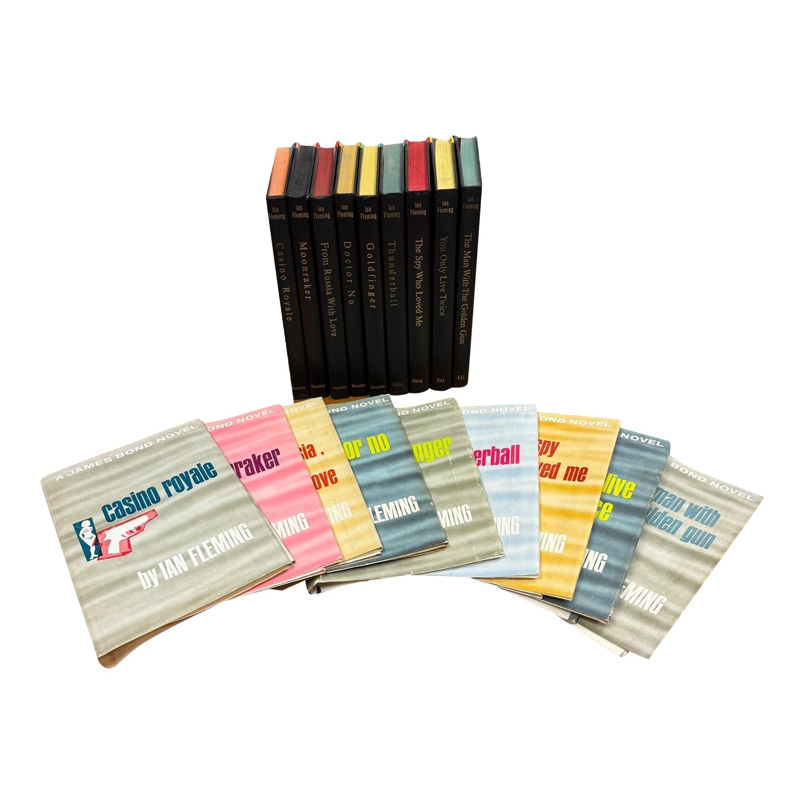 1950s Complete Set of 9 James Bond Hardcover Books by Ian Fleming ...