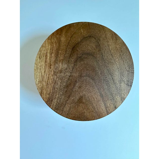 Handcrafted Hinged Round Box | Chairish