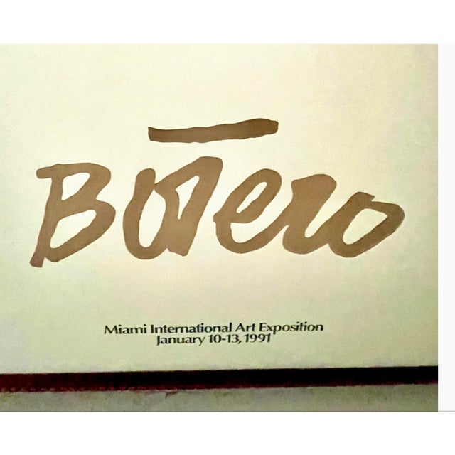 Fernando Botero (1932-2023) Exhibit Poster "Mujer Con Sombrero Rojo ...