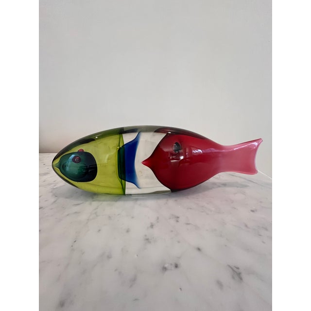 1960s Fish in a Fish, Blown Glass Sculpture, Antonio Da Ros, Cenedese ...
