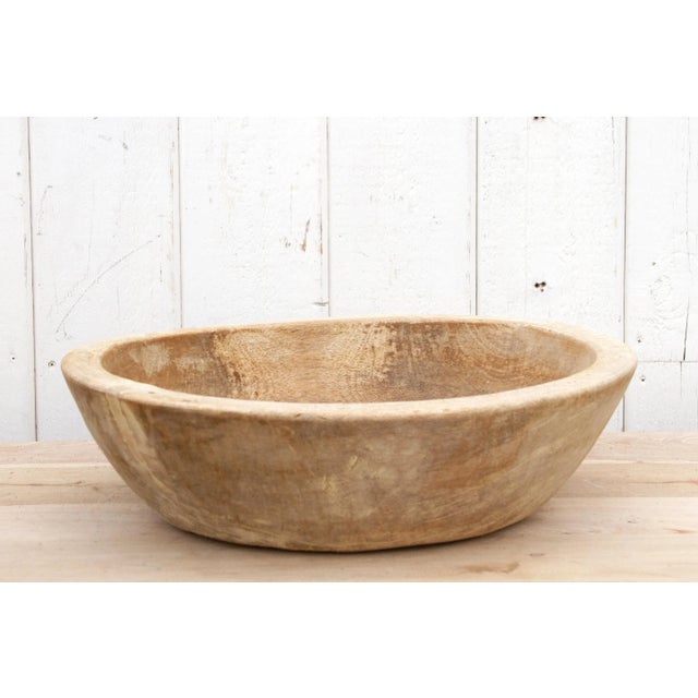 Bleached Farmhouse Country Bowl | Chairish