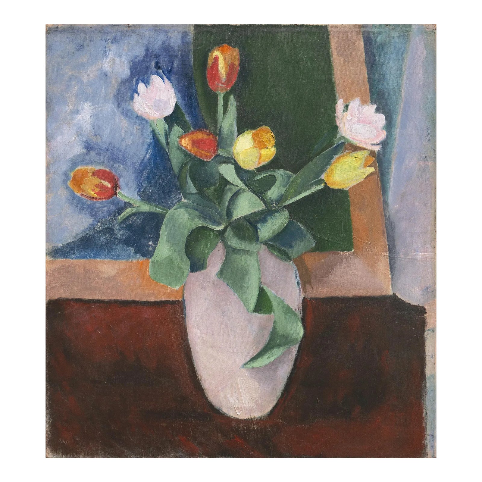 'Still Life of Tulips' by Albert Naur, 1919, Paris, Academie De La ...