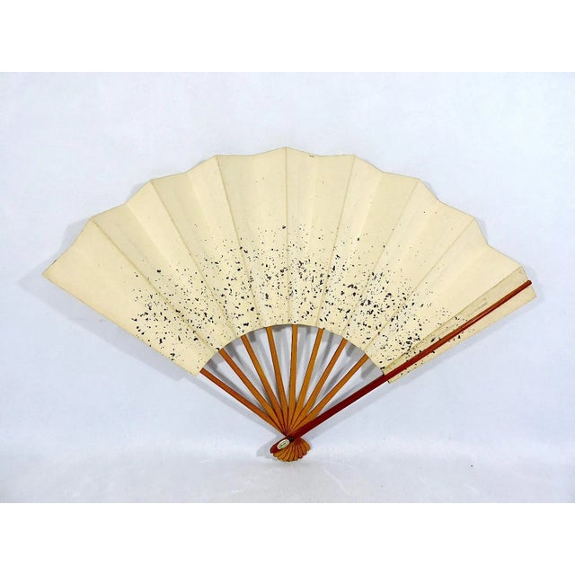 Vintage Japanese Geisha and Ladybug Bamboo & Paper Hand Painted Fans- a ...