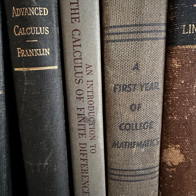 Vintage Early 20th Century Physics & Mathematics College Textbook Set ...