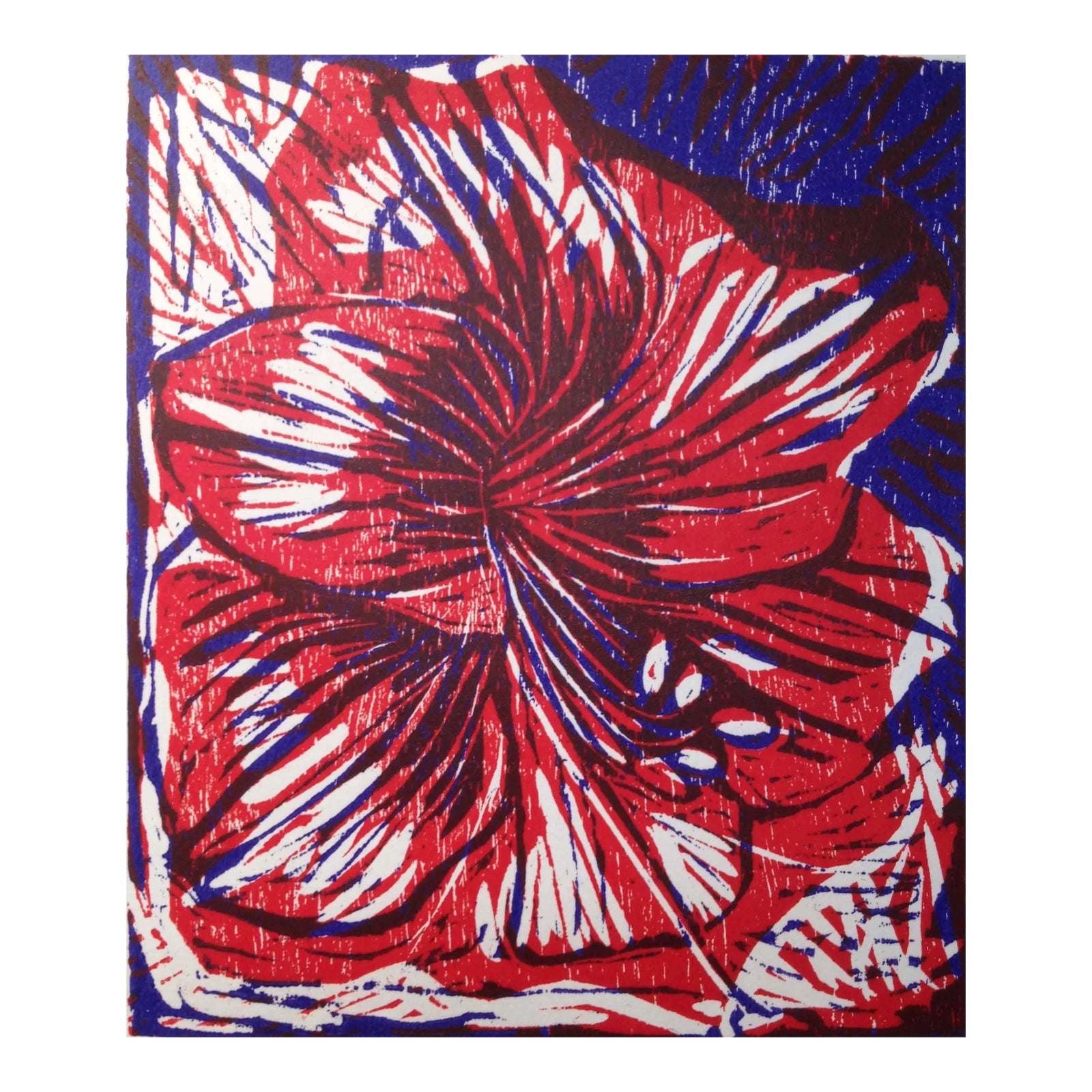 Barbara Wagner "Riot" Limited Edition Woodcut Print 2017 | Chairish