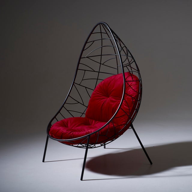 Modern Minimal Egg Chair for Indoor or Outdoor | Chairish
