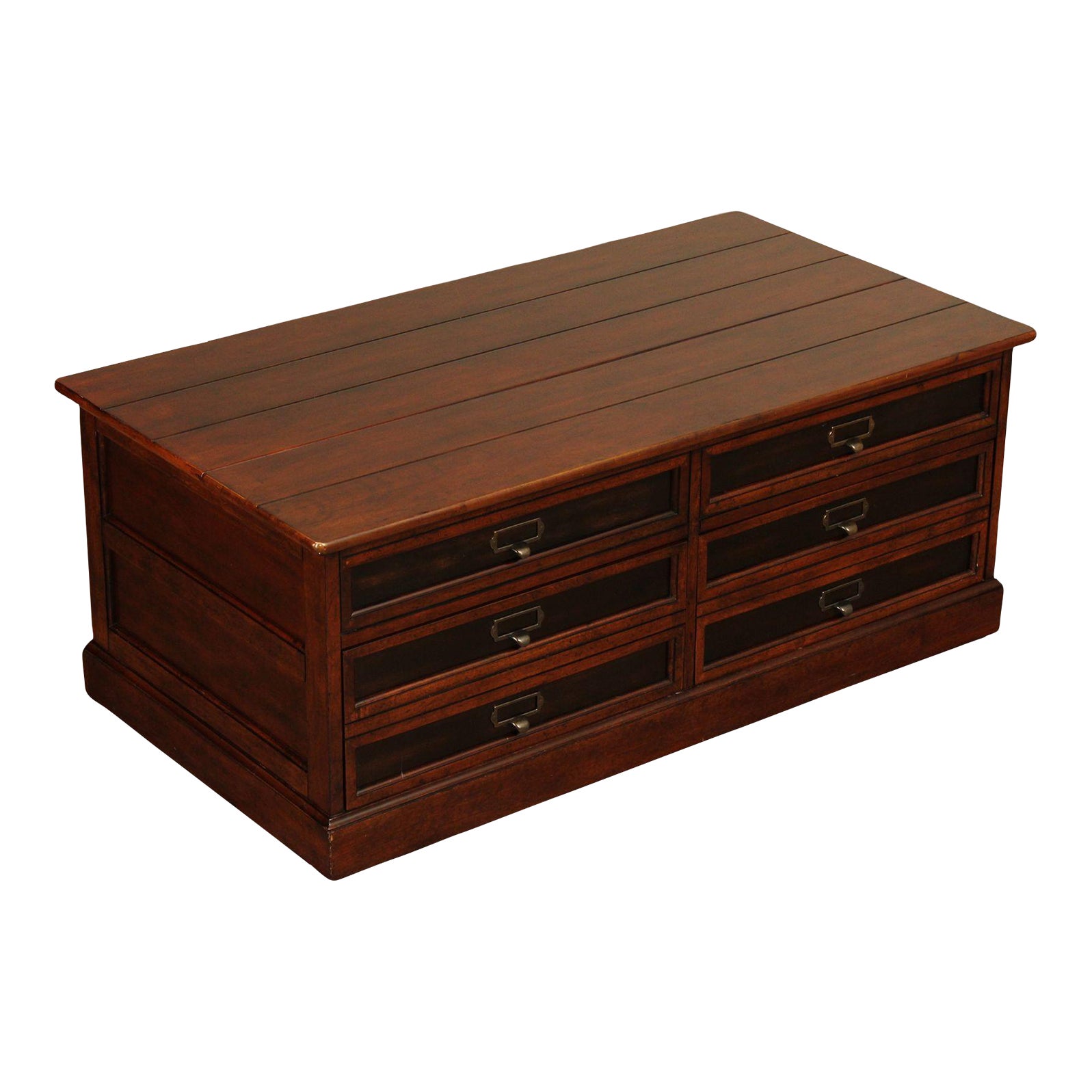 Hammary Faux File Chest Storage Cocktail Table | Chairish