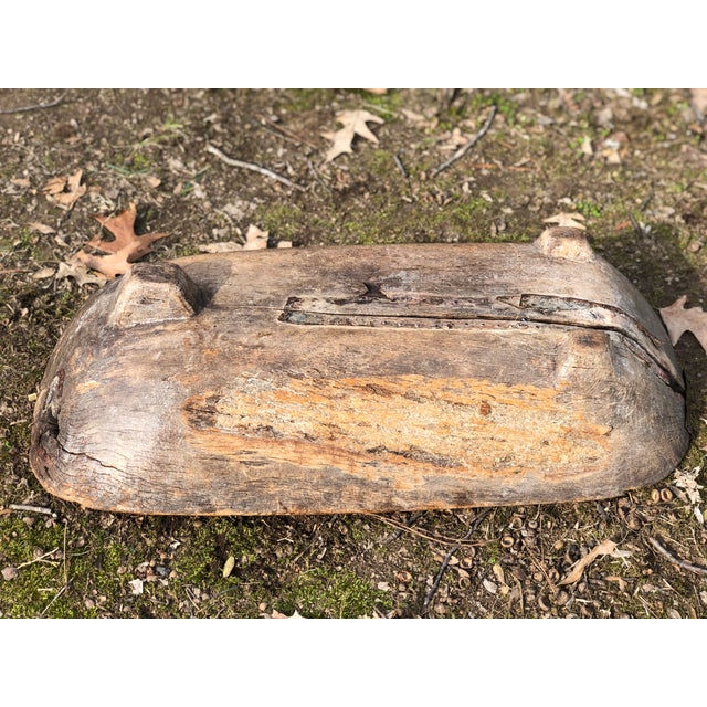 18th Century Primitive Footed Hand Hewn Live Edge Wood Trencher Bow ...
