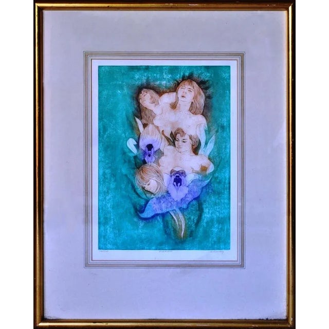 1960s Vintage David Silverberg Limited Edition Colored Engraving ...