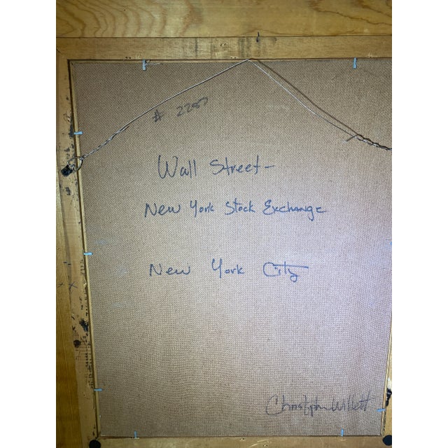 Christopher Willett Wall Street New York Stock Exchange Oil Painting ...