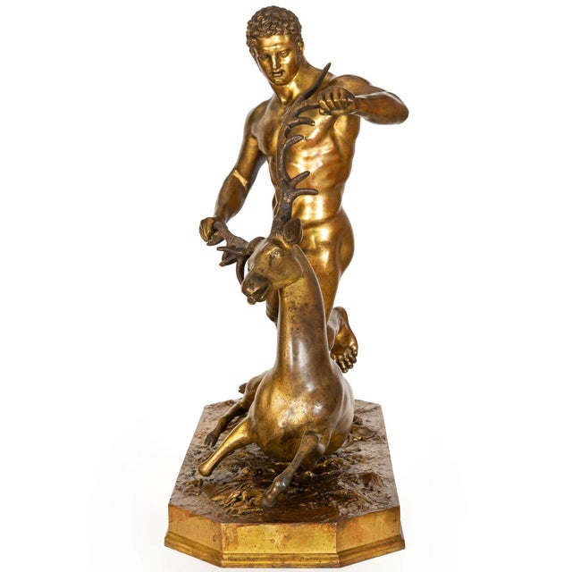 Large Italian 19th Century Grand Tour Bronze Sculpture “Hercules ...
