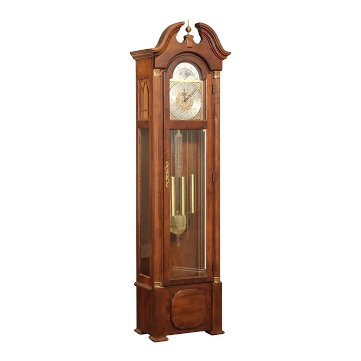 Ridgeway Georgian Style Tall Case Grandfather Clock | Chairish