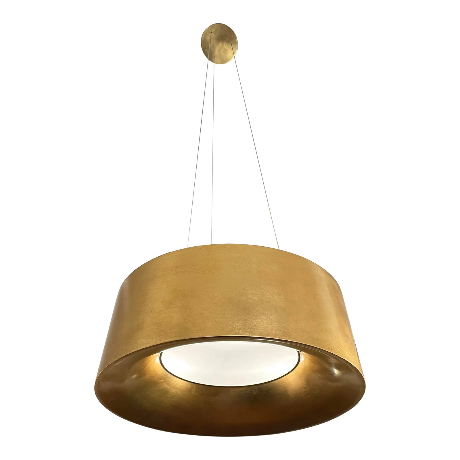 Barbara Barry for Visual Comfort Gold Halo Pendant, Medium | Chairish