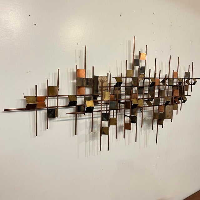Curtis Jere Metal Abstract Wall Sculpture | Chairish
