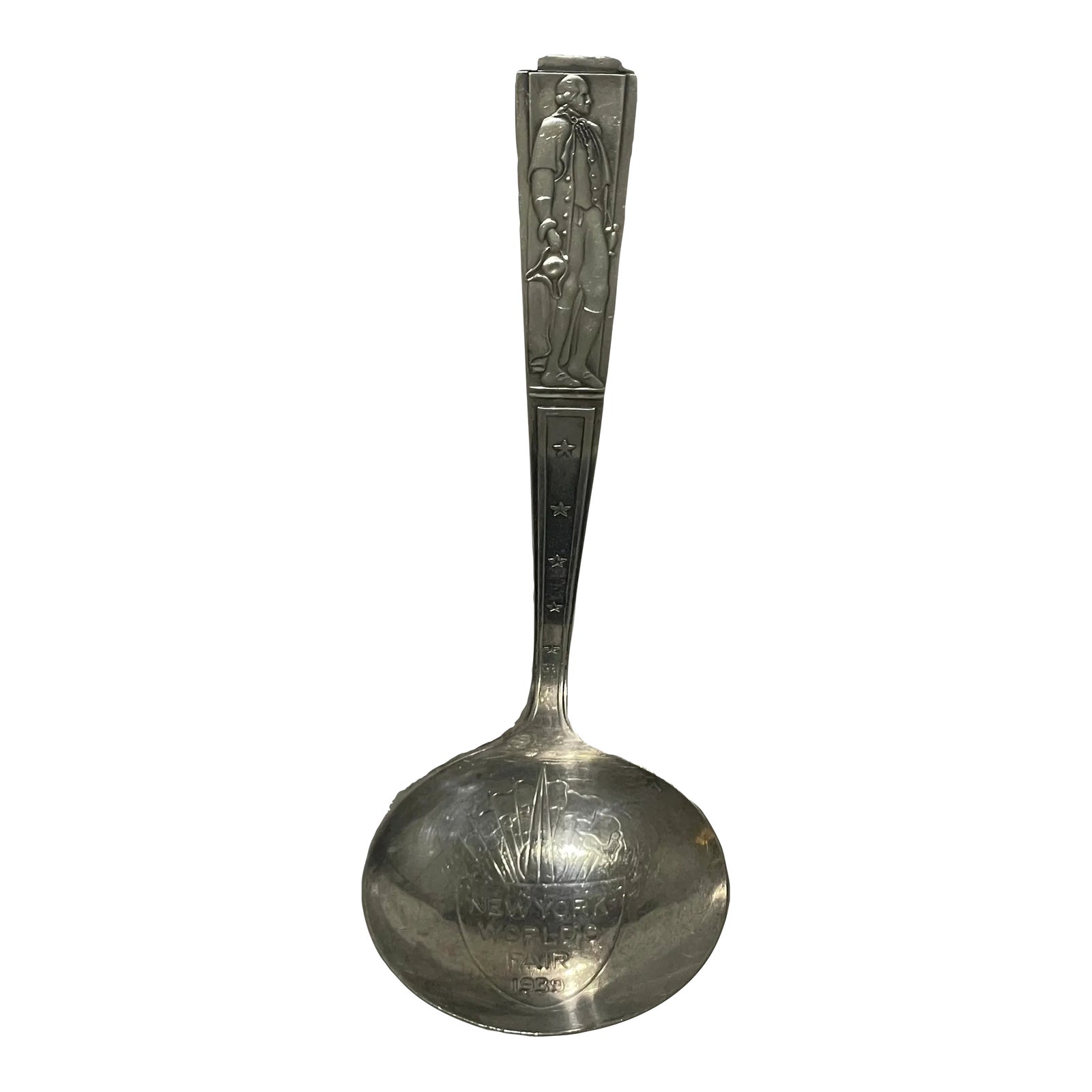1939 New York World's Fair Souvenir Ladle Spoon Silver Plate Nyc | Chairish