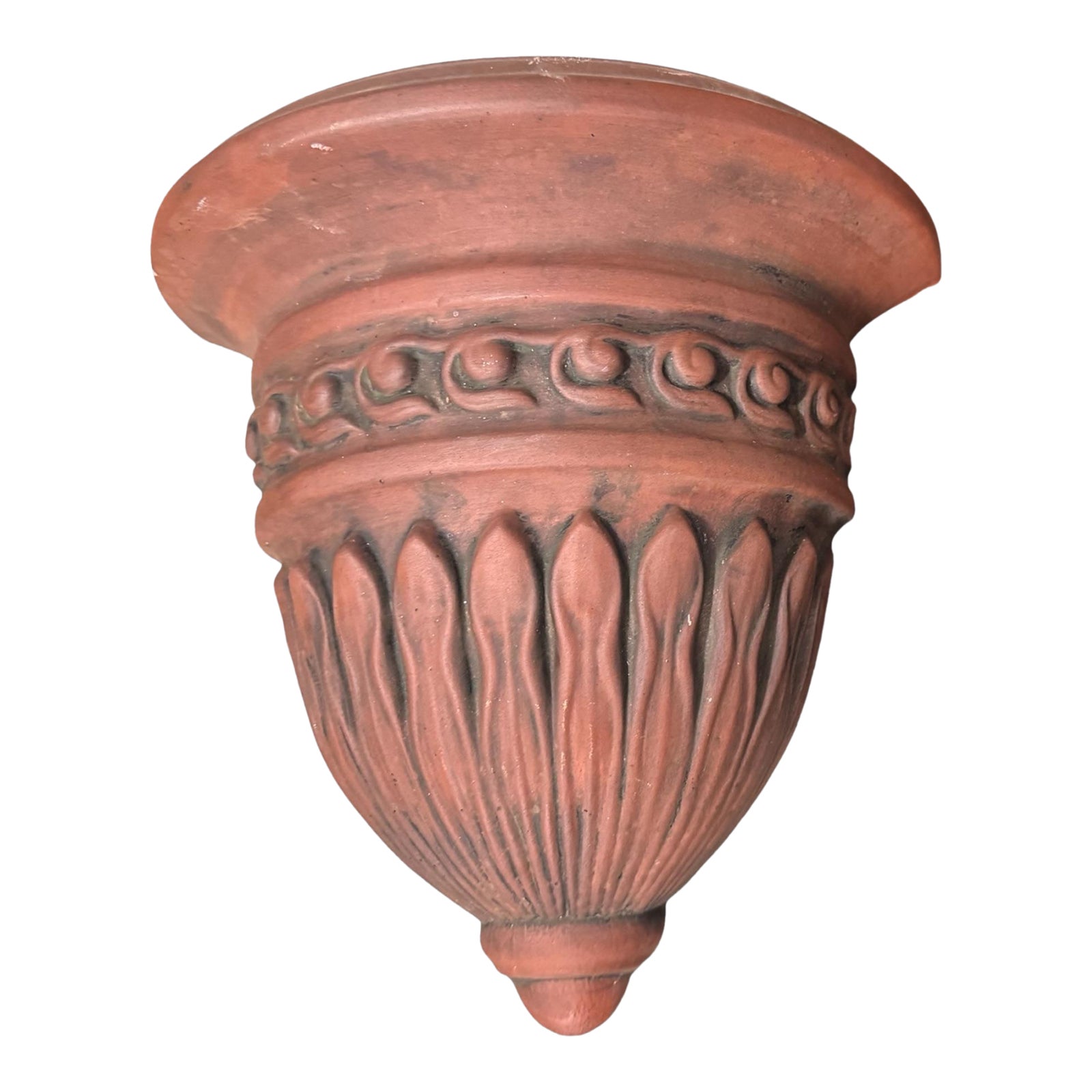 Vintage Peters & Reed Moss Aztec Art Pottery Hanging Wall Pocket Vase ...
