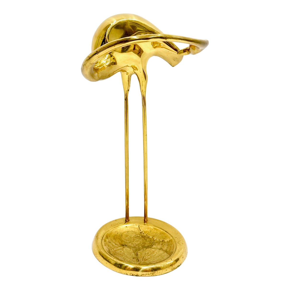 Regency Brass Flamingo Umbrella Stand, 1960s | Chairish