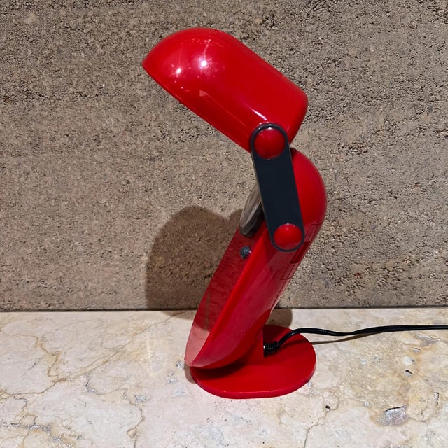 1970s Light Studio Compact Desk Lamp With Alarm Clock | Chairish