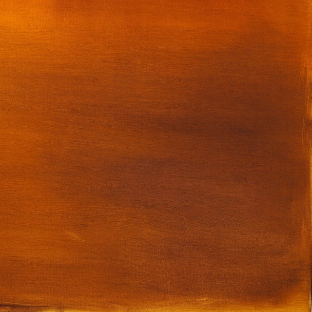 Meraki - Elegant Amber Abstract Landscape Oil Painting Original Artwork ...