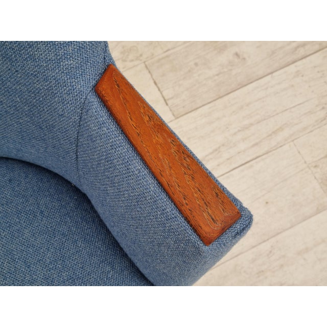 1960s, Danish Design, Lounge Chair, Furniture Wool Fabric, Teak | Chairish