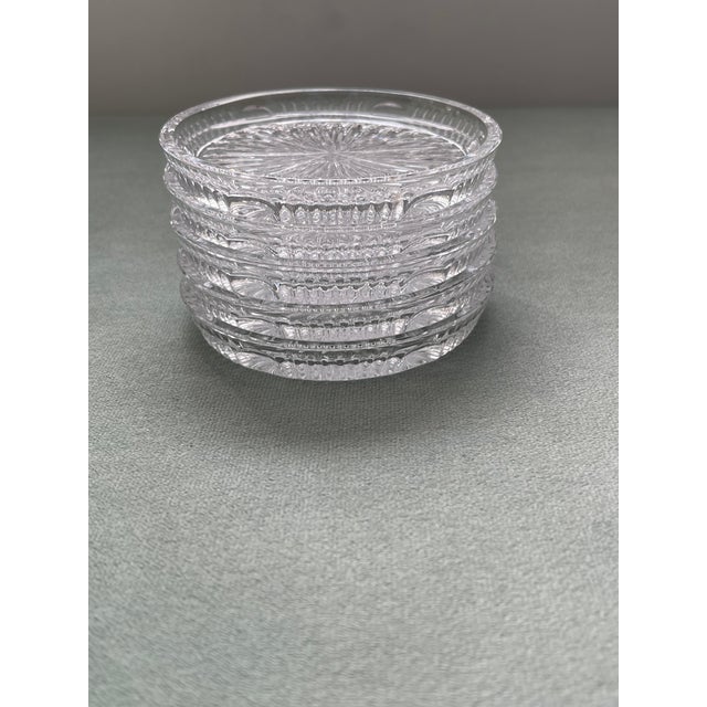 Vintage Cut Crystal Coasters- Set of 5 | Chairish