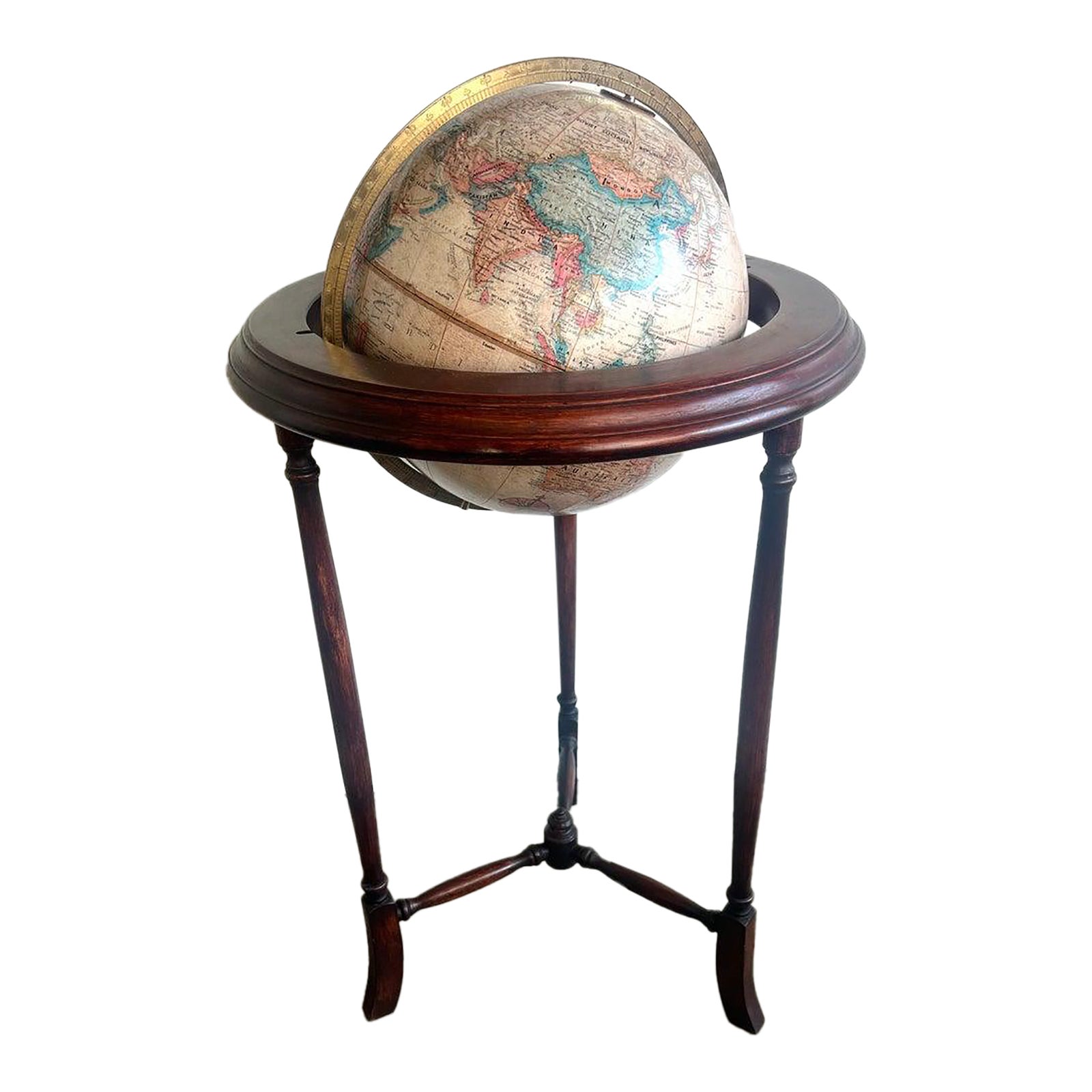 Early 20th C. Classical Style Globe | Chairish