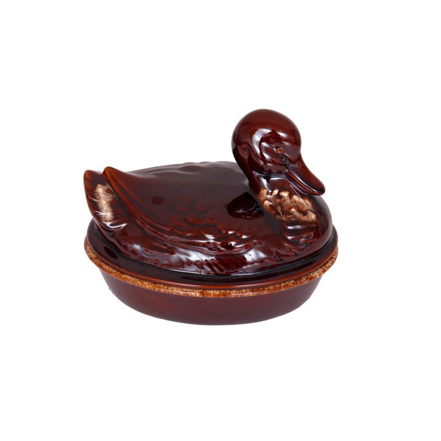 Hull Pottery Duck Shaped Serving Dish | Chairish