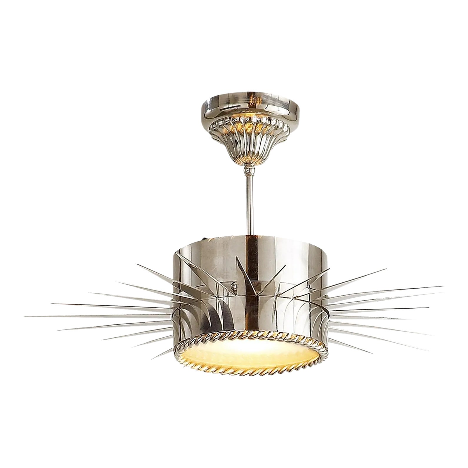 Suzanne Kasler for Visual Comfort Signature Soleil Medium Semi-Flush in ...