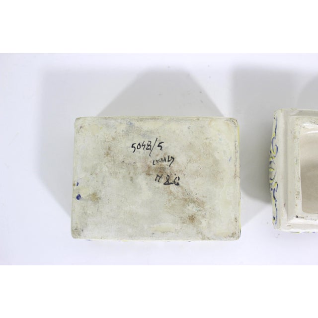 Vintage Italian Signed Hand Painted Ceramic Box | Chairish