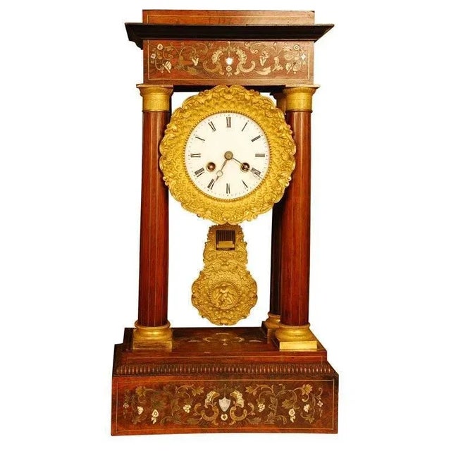 French Portico Clock | Chairish