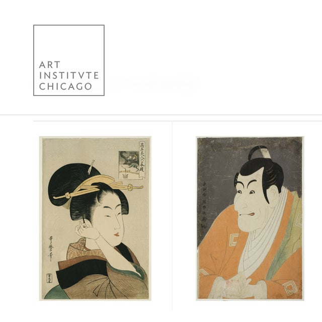 Japanese Woodblock Prints the Actor and Tatsumi Roko, Set of 2 | Chairish