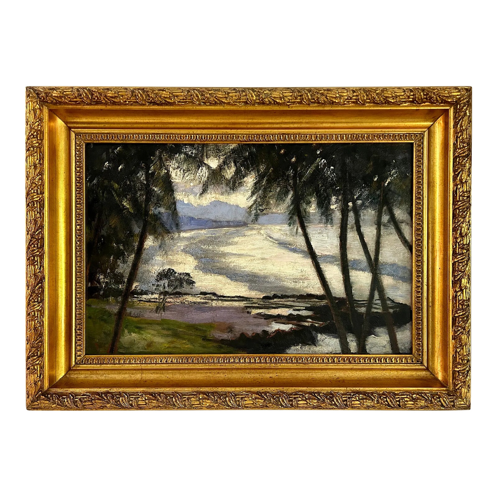 Early 20th Century Landscape of Java Sea by Carel Lodewijk Dake the ...