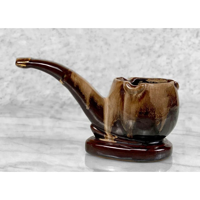 Vintage Traditional Porcelain Tobacco Estate Pipe Cigar Ashtray | Chairish