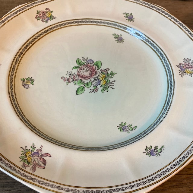 Vintage Adams Calyx Ware English Ironstone Dinner Plates-Set of 6 ...