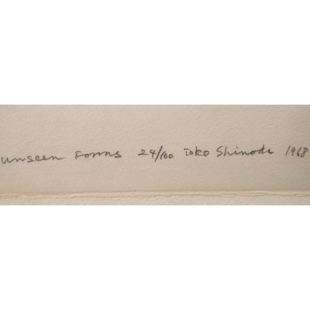 1960s Toko Shinoda Lithograph "Unseen Forms" | Chairish