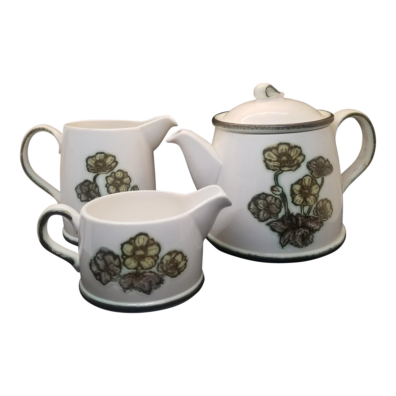 Vintage Wedgwood “Primrose” Coffee and Teapot and Creamer, Made in ...